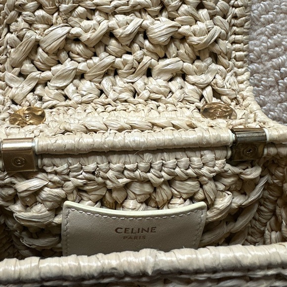 Celine | Bags | Celine Mini Raffia Claude | Poshmark
